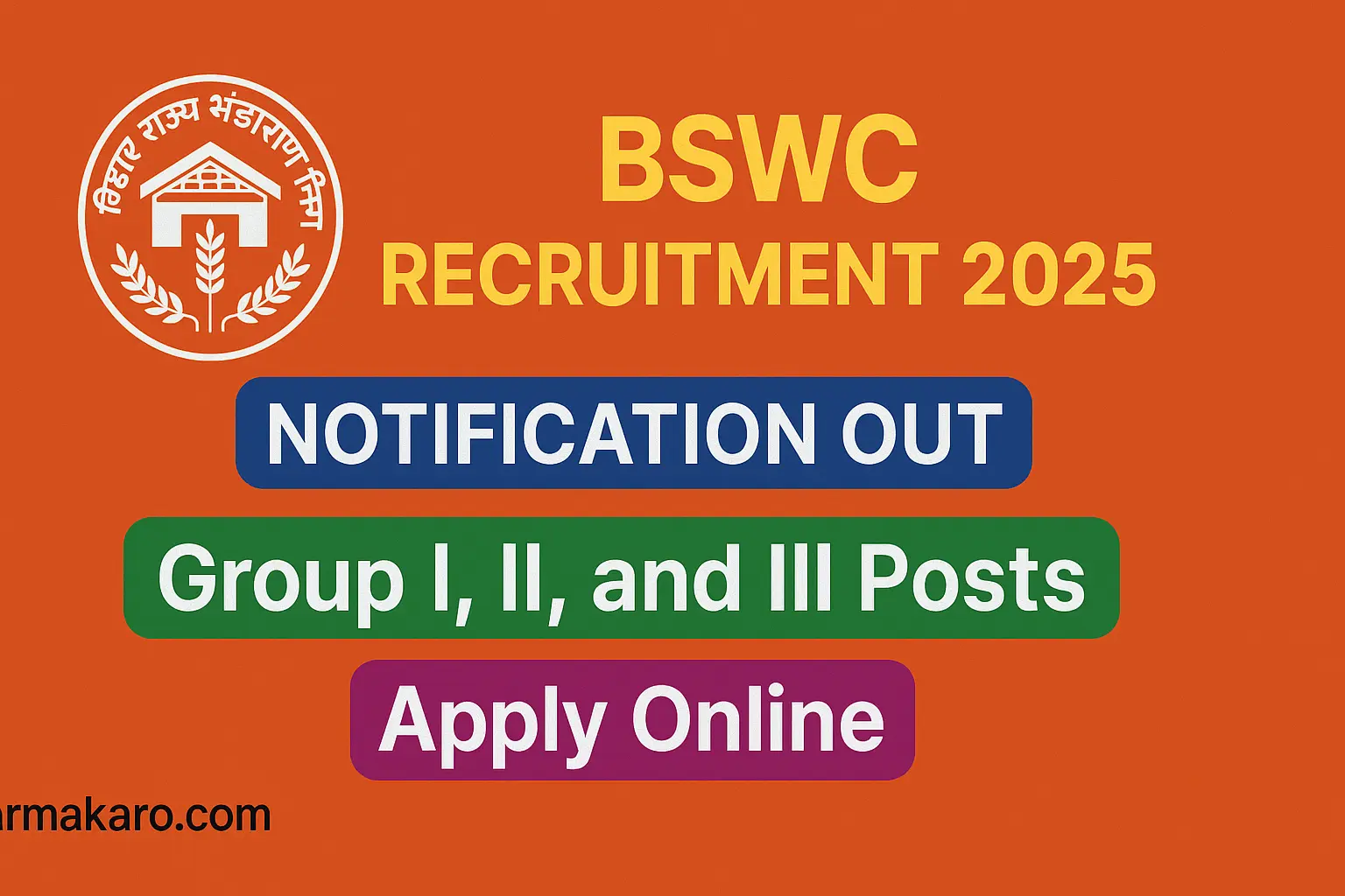 BSWC Recruitment 2025: Apply Online for 68 Posts – Superintendent ...