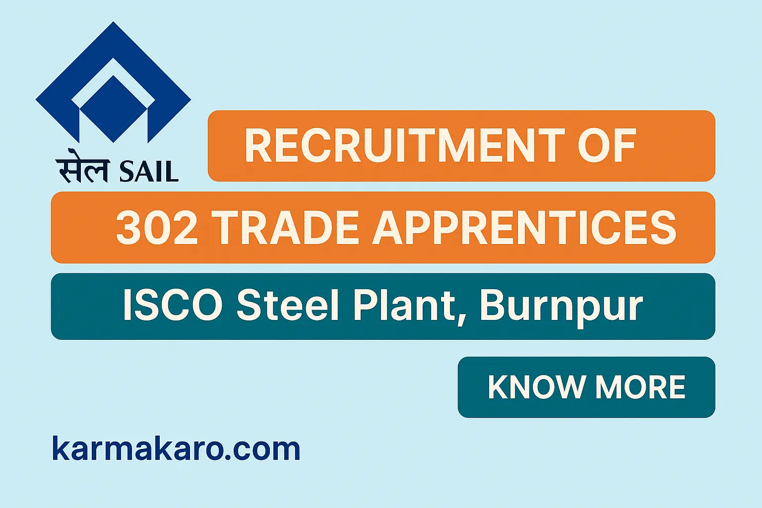 SAIL IISCO Steel Plant Trade Apprentice Recruitment 2025: Apply for 302 ITI Vacancies