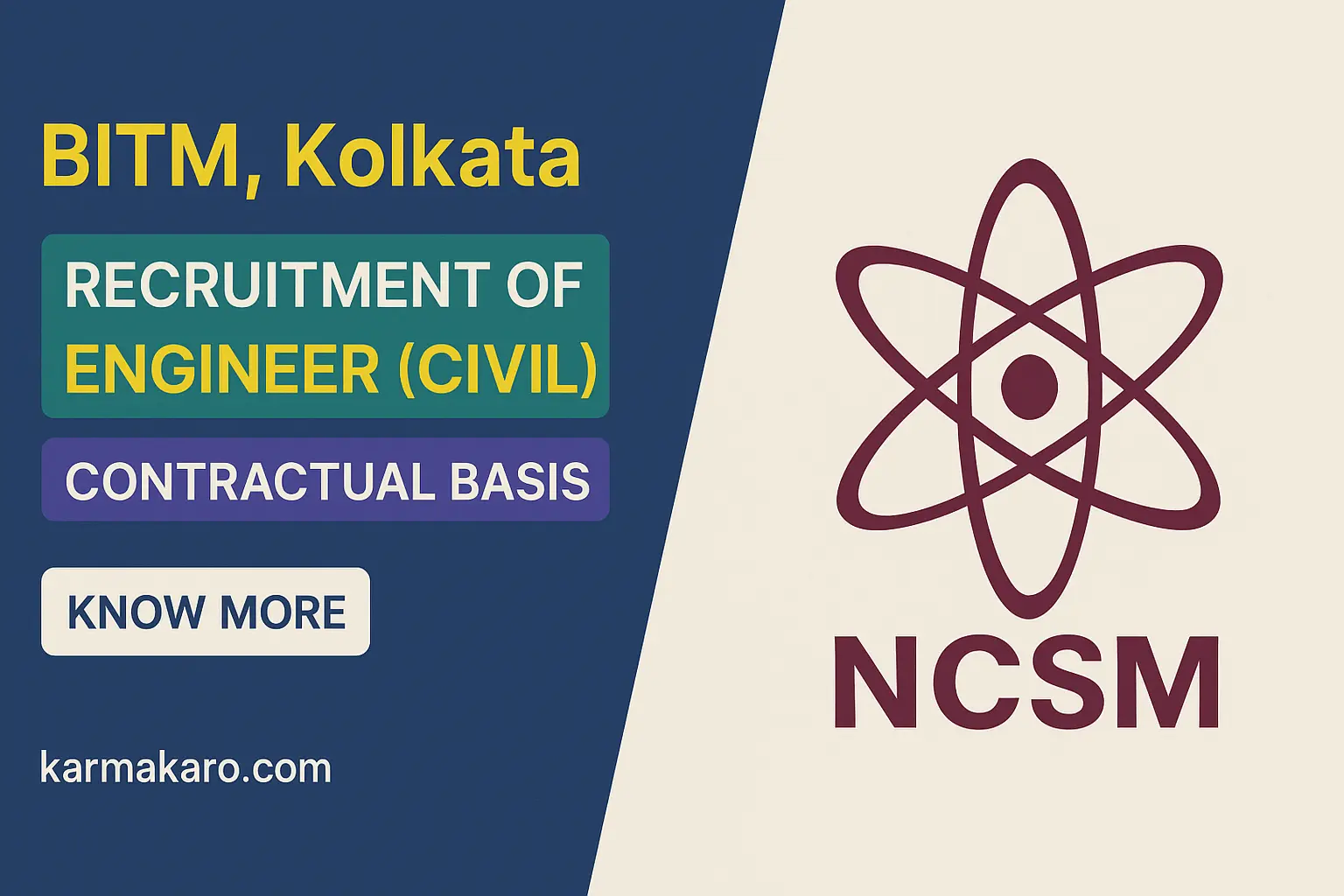 BITM Recruitment 2025: Apply for Engineer (Civil) Post on Contract