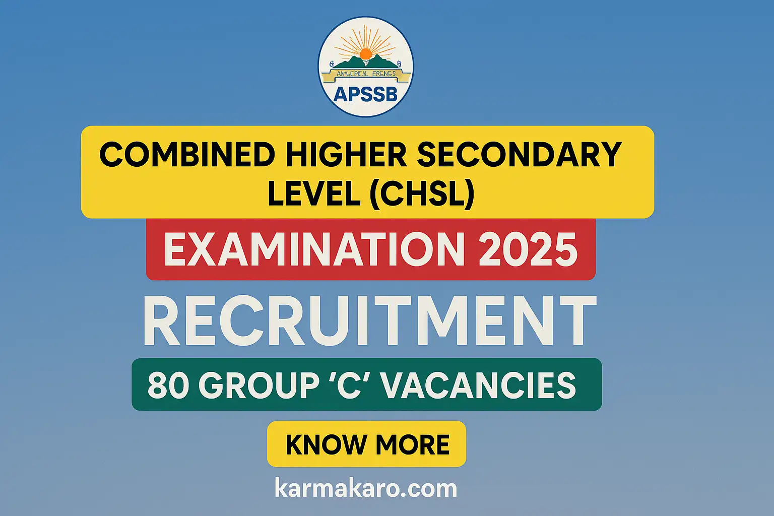 APSSB CHSL Notification 2025 Out for 80 Group C Posts – Apply Online