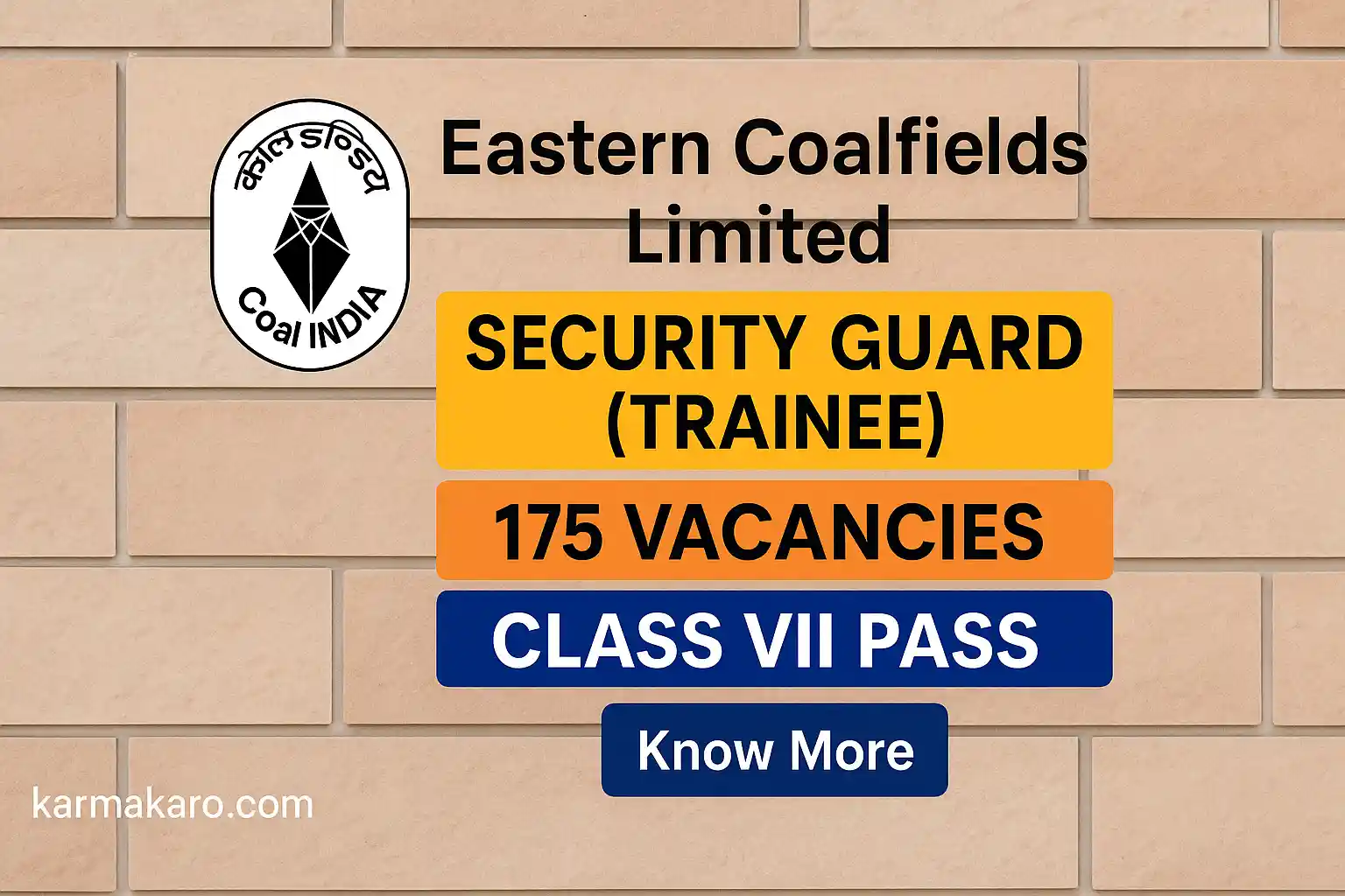 Eastern Coalfields Security Guard Recruitment 2025 – Apply for 175 Trainee Posts