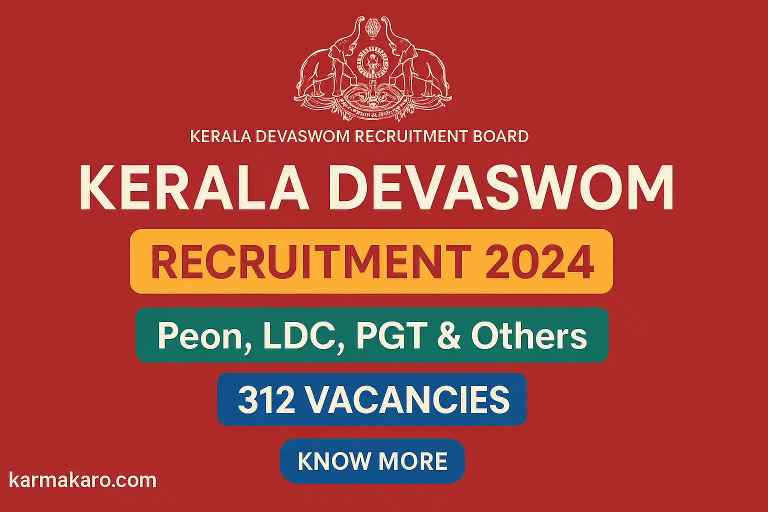 KDRB Recruitment 2025 - 312 Vacancies Announced for Peon, LDC & More